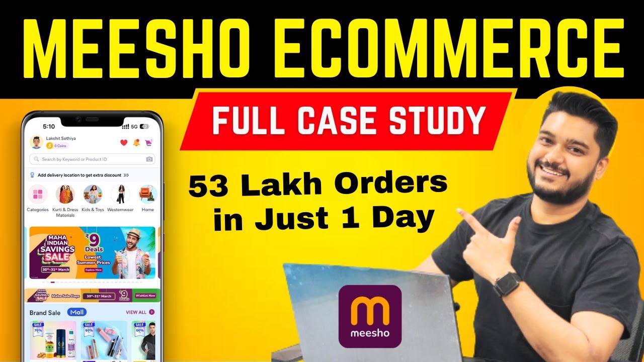 Meesho Ecommerce Case Study | 53 Lakh Orders in just 1Day | Social ...